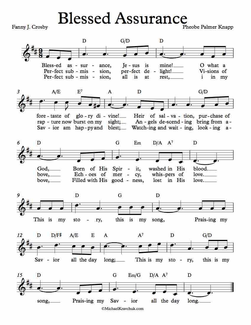 Blessed Assurance Blessed Assurance